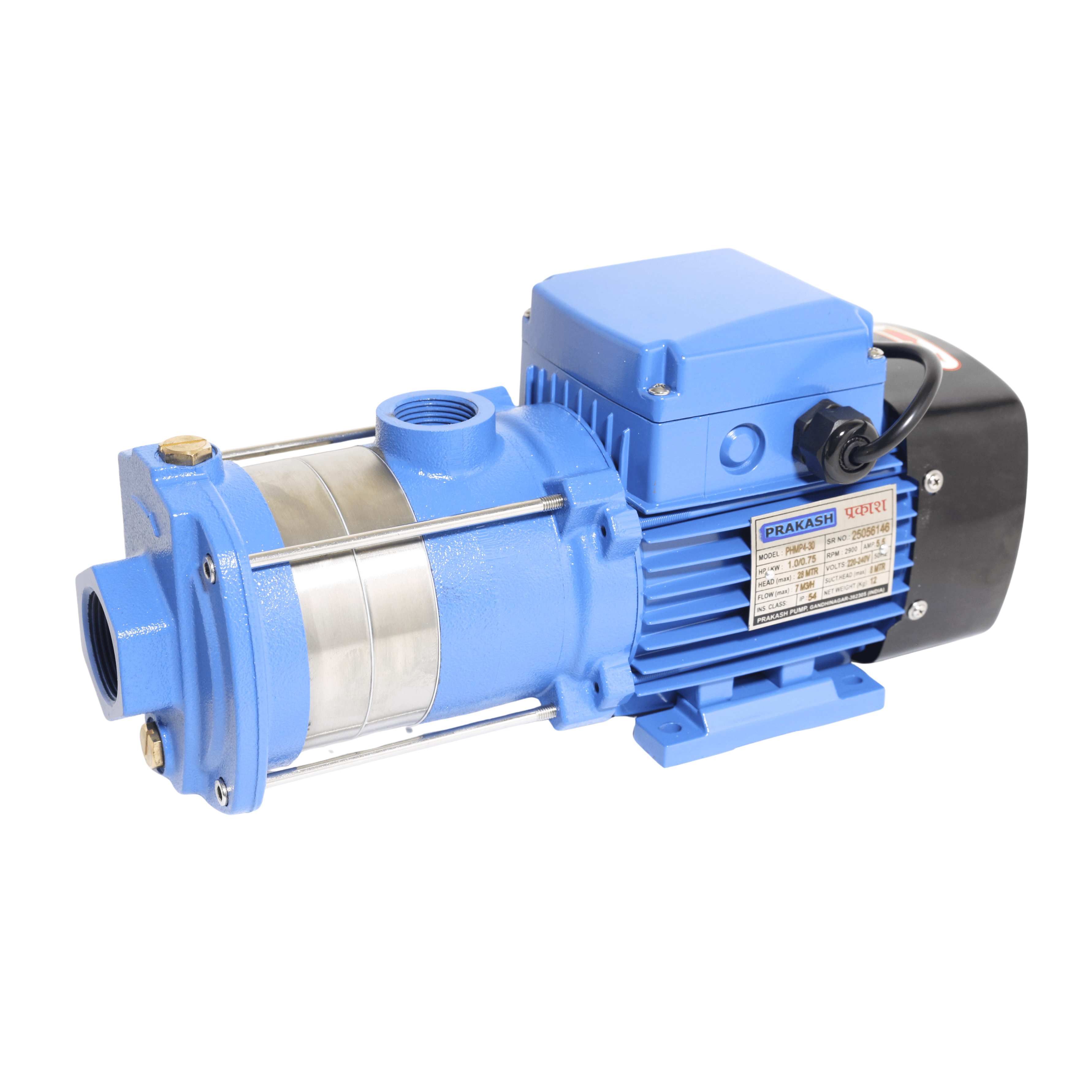 Prakash Horizontal Multistage Pump PHMP4-60 :: Prakash Pump | Water ...
